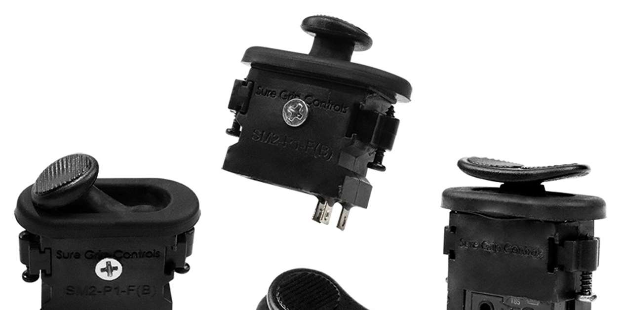 Sure Grip expands miniature thumb controls - Power Progress