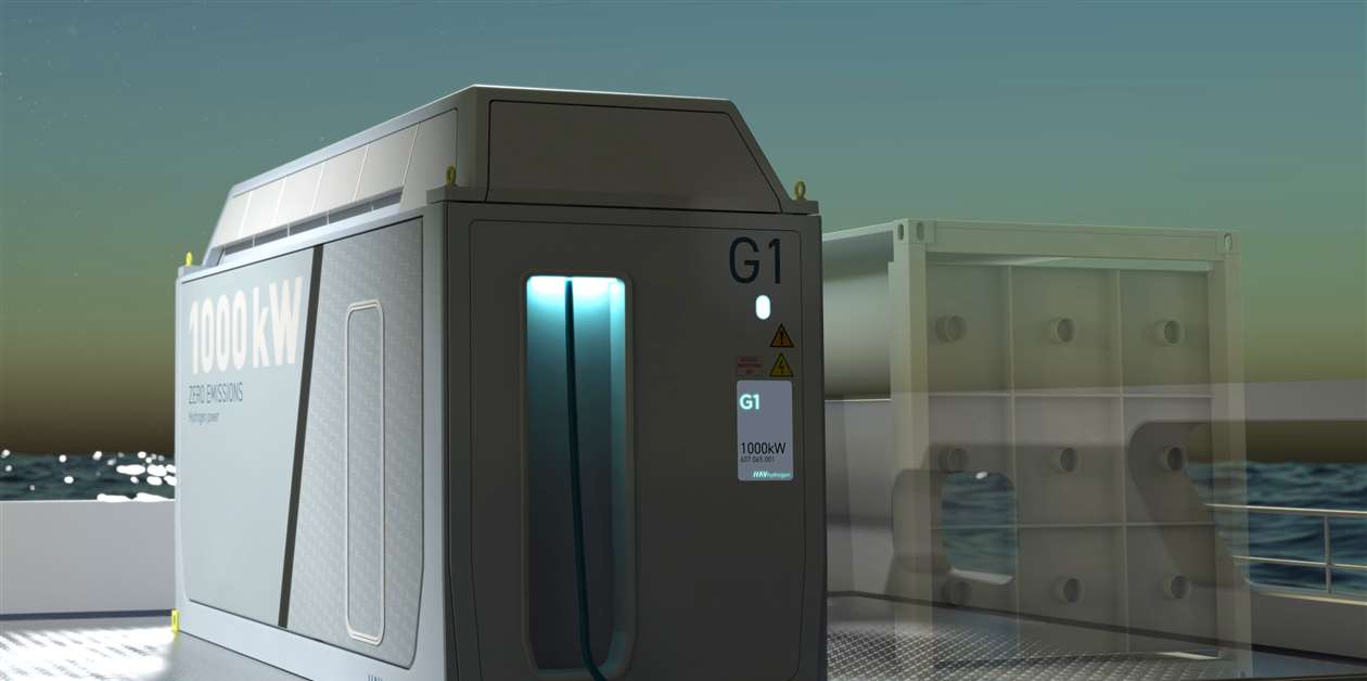 HAV Hydrogen containerized H2 system for ships to launch - Power Progress
