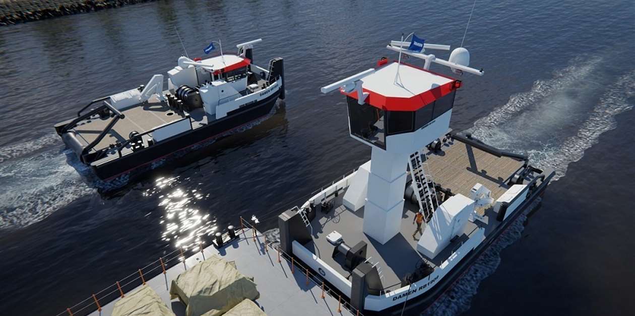 Damen’s new sustainable pusher tug - Power Progress
