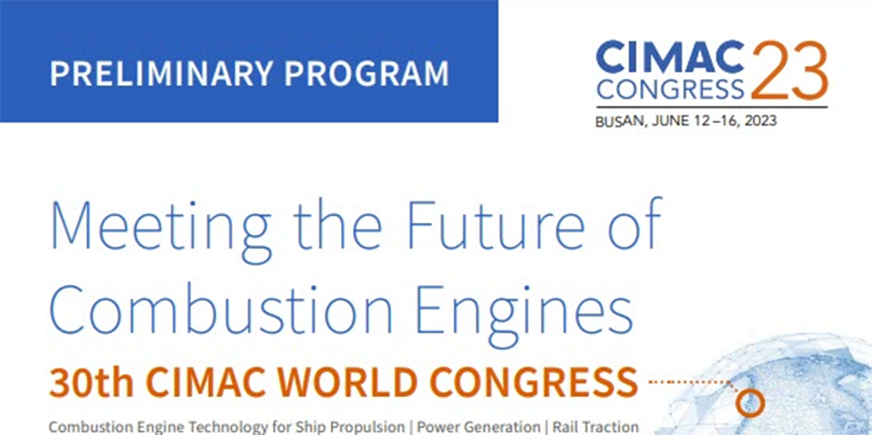 CIMAC World Congress sets preliminary program - Power Progress