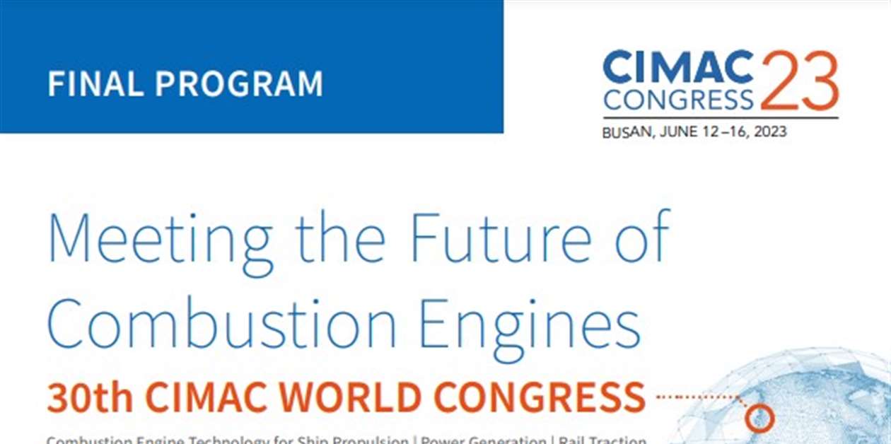 CIMAC Congress final program online - Power Progress