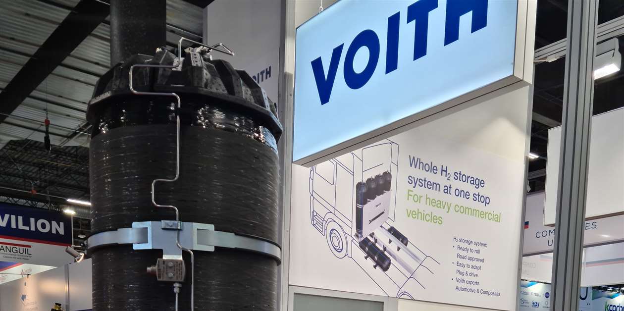 Voith shows H2 storage tank system at JEC World - Power Progress