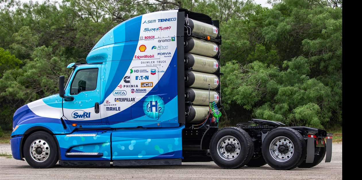 SwRI shows hydrogen-fueled Class 8 truck - Power Progress