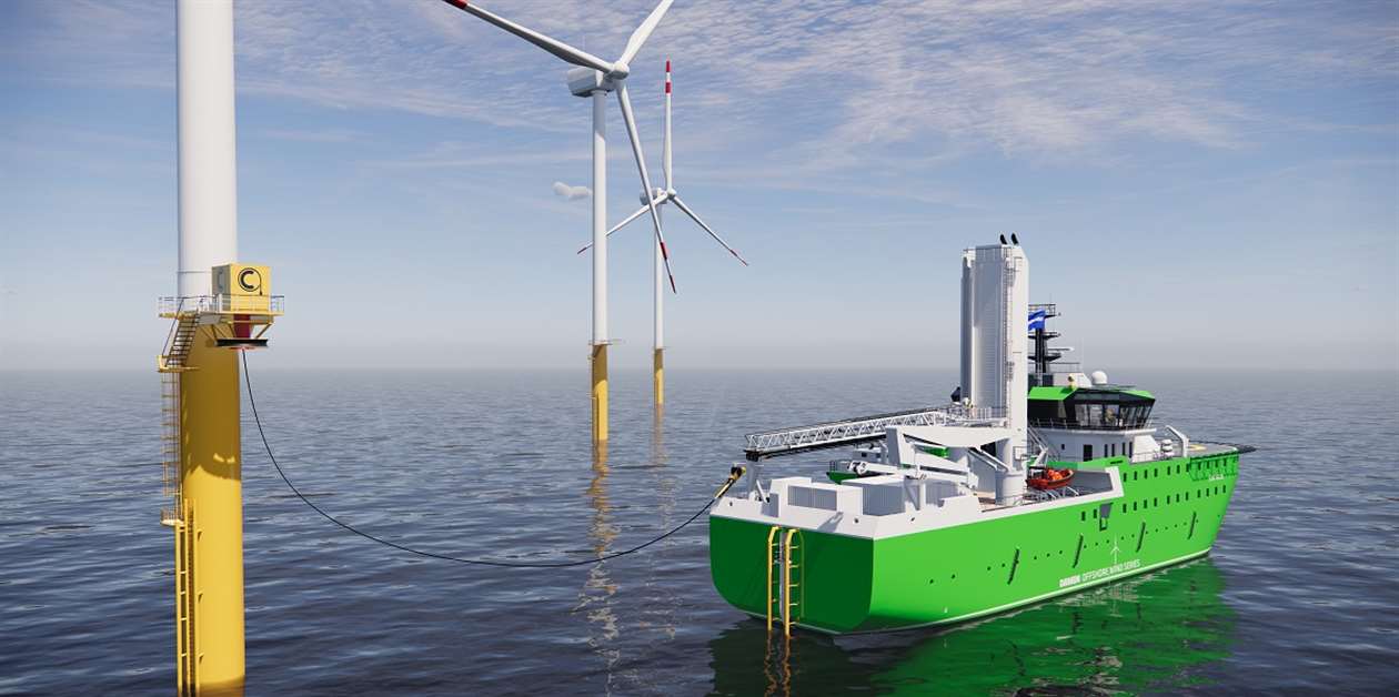 Damen unveils fully electric CTV, offshore charging concept - Power ...