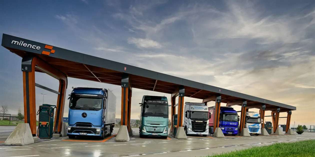 Milence opens first two charging hubs for HD electric trucks and ...