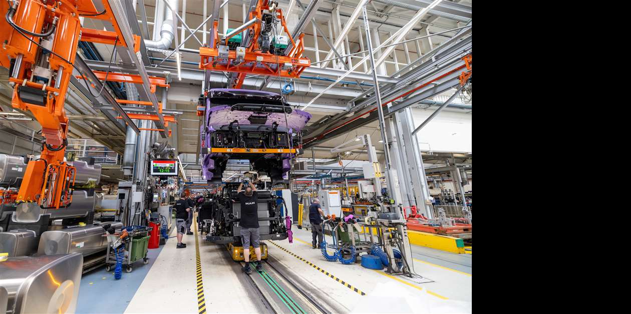 Updated assembly line at MAN Truck & Bus supports electric truck ...