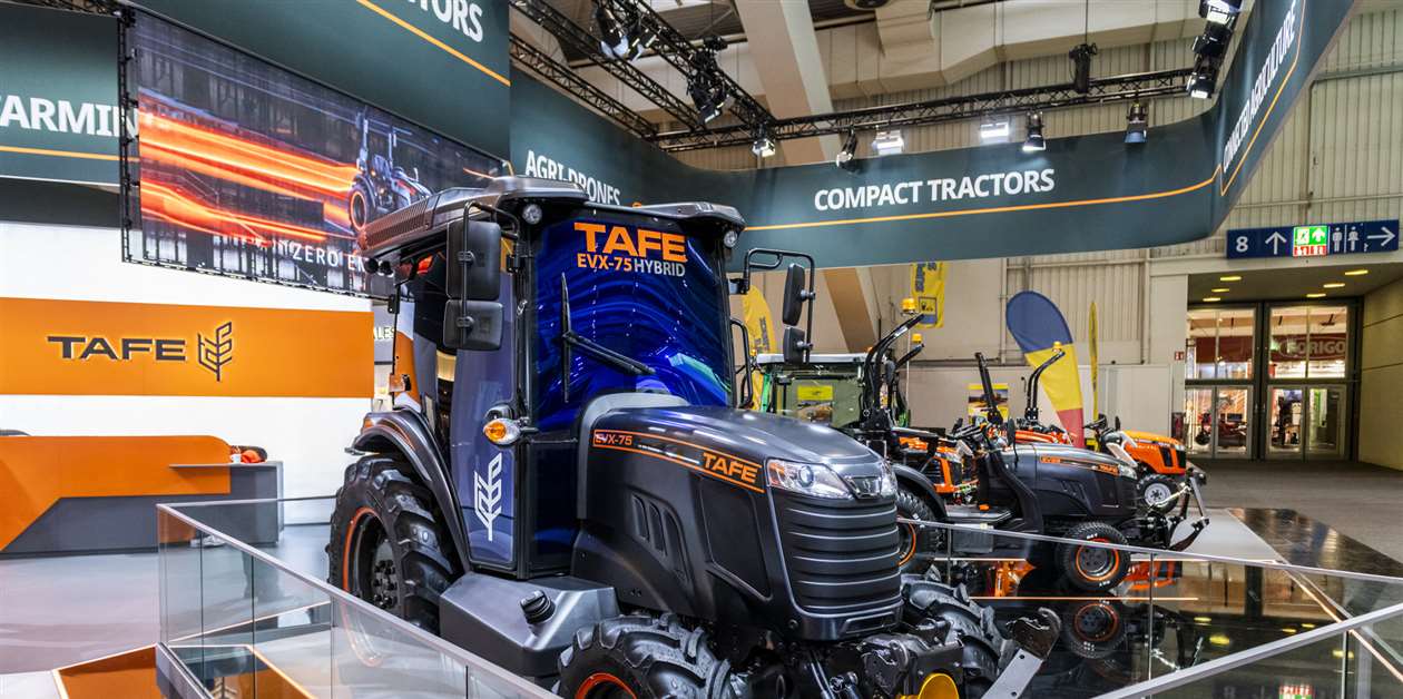 TAFE presents its EVX75 hybrid tractor at Agritechnica - Power Progress