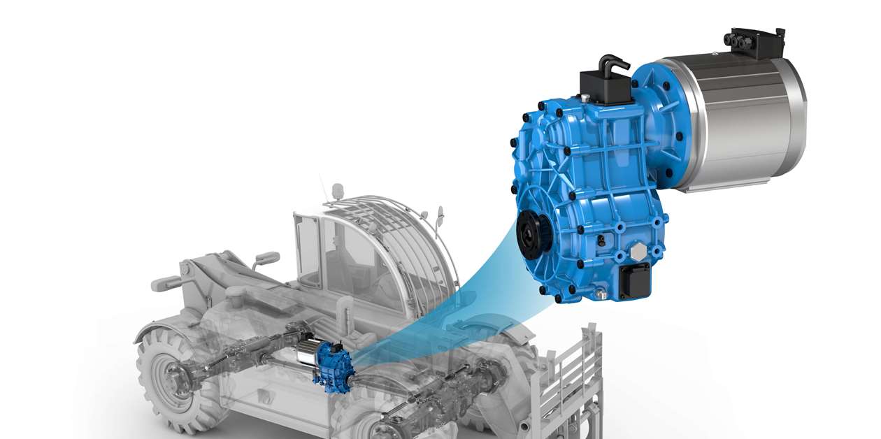 Comer electric drivetrains shown under e-comer brand - Power Progress