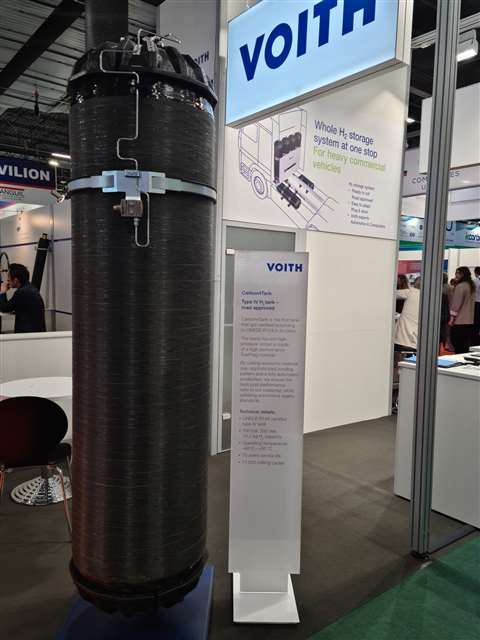 Voith shows H2 storage tank system at JEC World - Power Progress