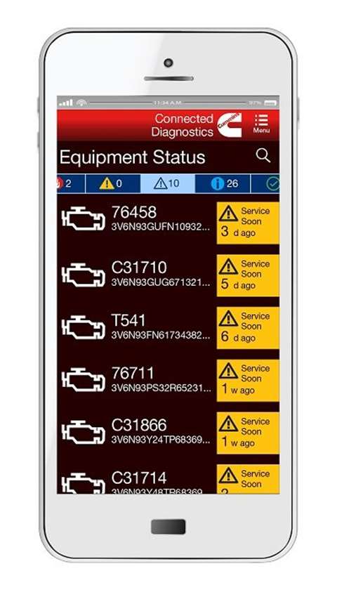 Cummins Connected Diagnostic App - Power Progress