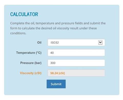 Hydraulic Oil Viscosity App - Power Progress