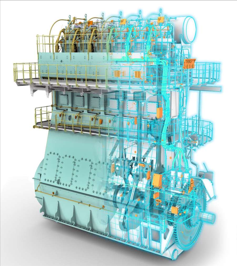 WinGD shows X-DF-HP high-pressure LNG dual fuel engine - Power Progress